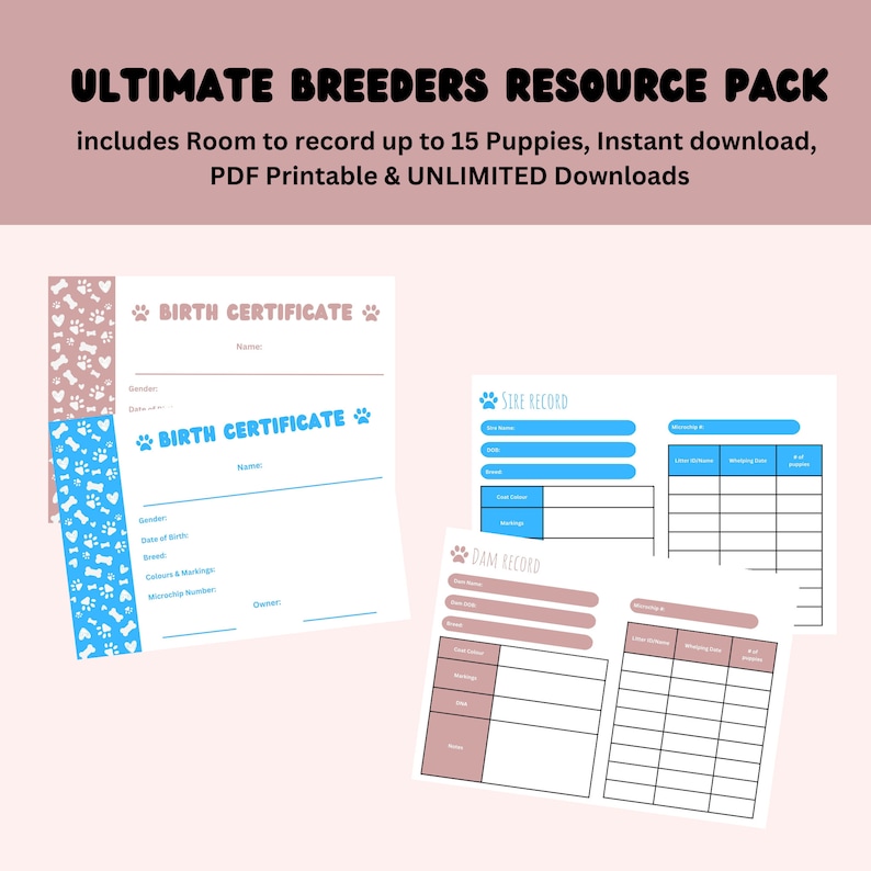 Ultimate Breeders Resource Pack - Etsy