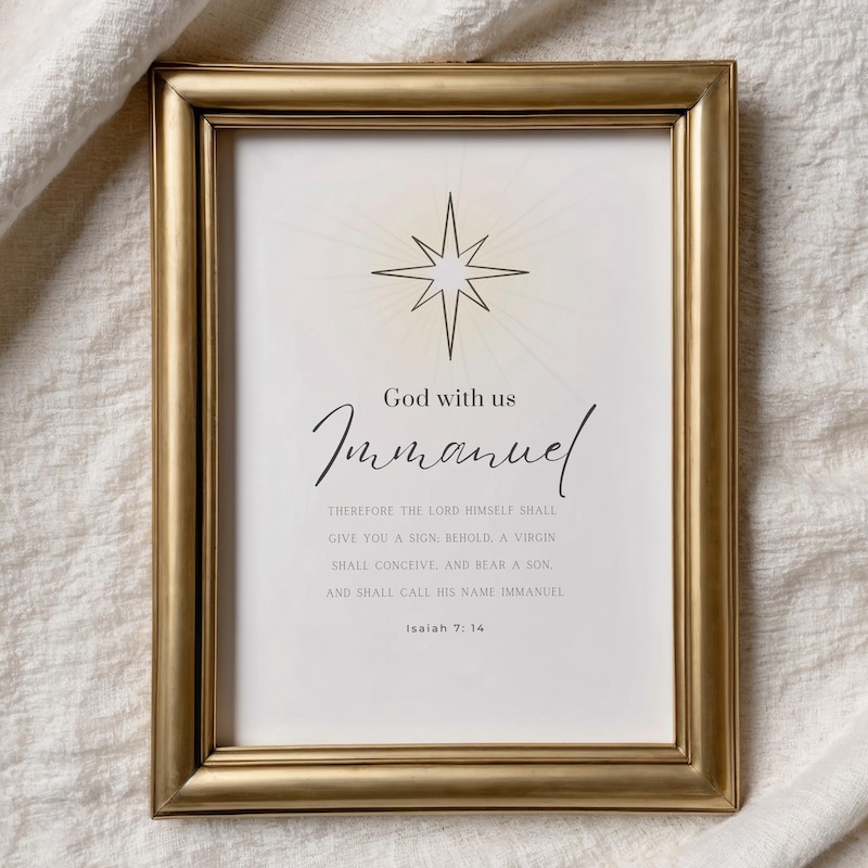 Immanuel Graphic - Etsy UK