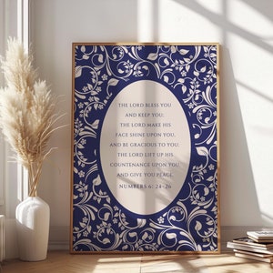 The Lord Bless You and Keep You Numbers 6: 24-26, Benediction Sign ...