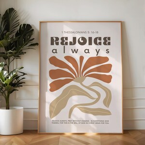 Boho Christian Wall Art Set of 6 Terracotta Scripture Art, Dorm Room ...