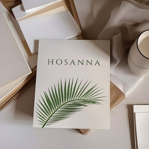 Hosanna Poster Palm Sunday Digital Print, Christian Religious Holiday ...