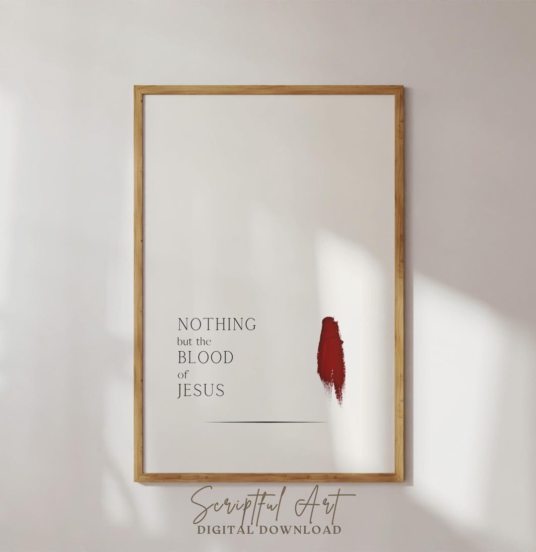 Blood of Jesus Christian Poster, Religious Art (digital Download) - Etsy
