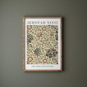 Printable Vintage Gallery Hebrew Names of God Set of 6 Colorful ...