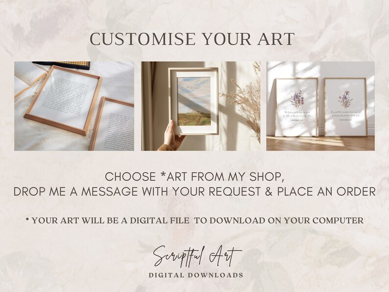 Christian Floral Wall Art, Set of 3, Psalm 23, the Lord is My Shepherd ...