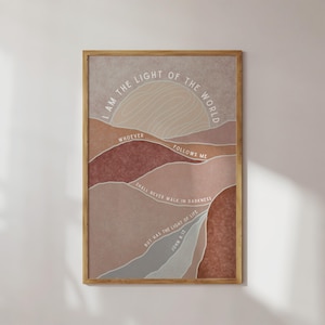 Christian Wall Art Modern Set of 3, Printable Bible Landscape Posters ...