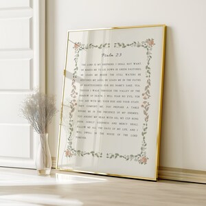Christian Pink Vintage Gallery Set of 6, Cottagecore Bible Verse Wall ...