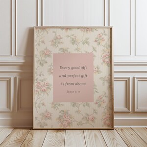 Pink Christian Nursery Wall Decor, Set of 6, Girls Bible Prints ...