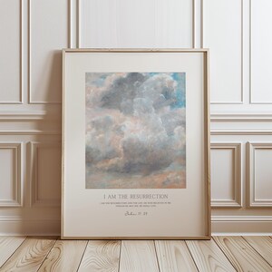 Christian Wall Art Blue, Set of 6, Modern Bible Verse Prints Girly ...
