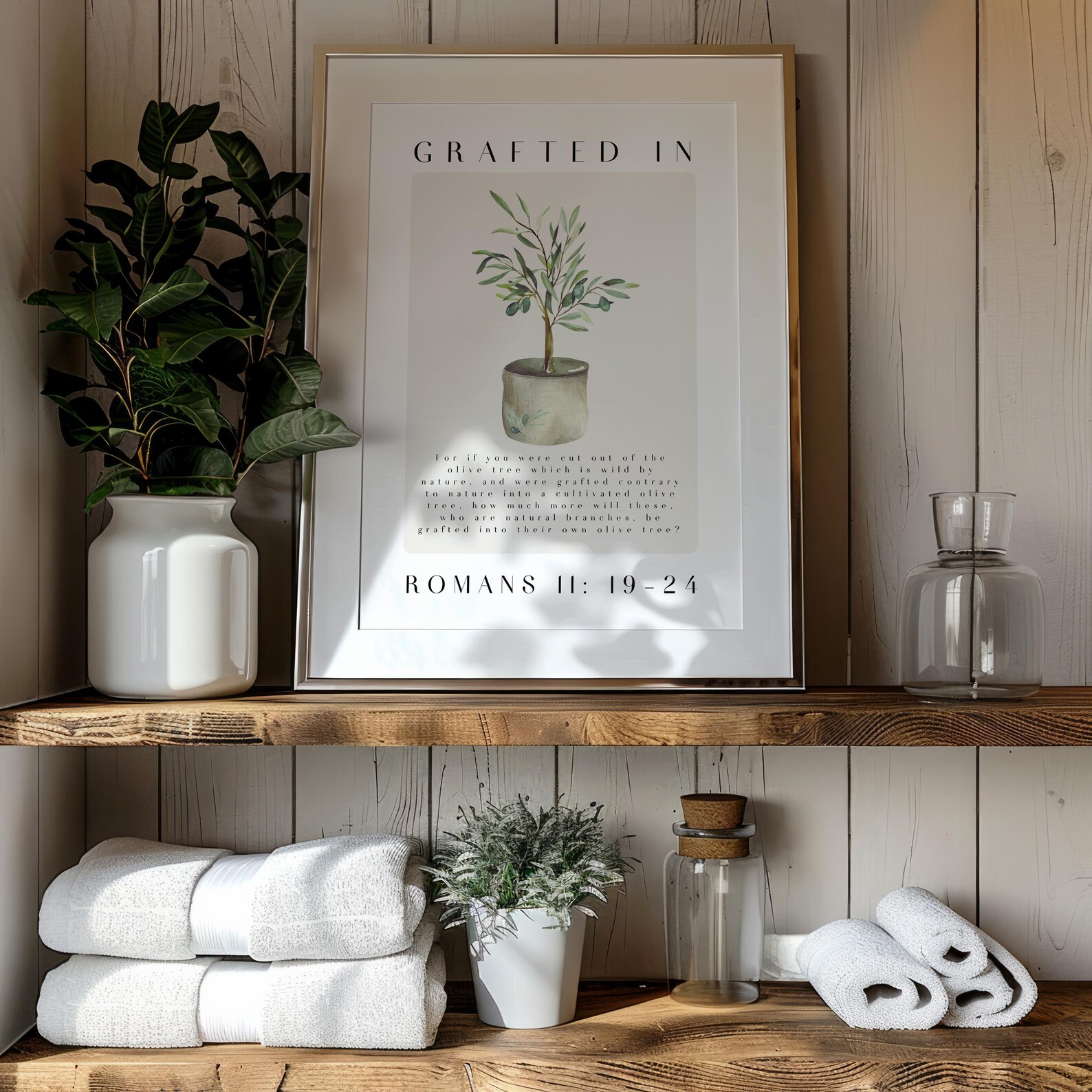 Olive Tree Scripture Art Print, Romans 11:19-24 (digital Download) - Etsy
