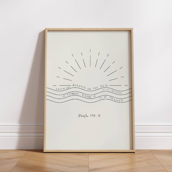 Christian Sun Poster - Etsy