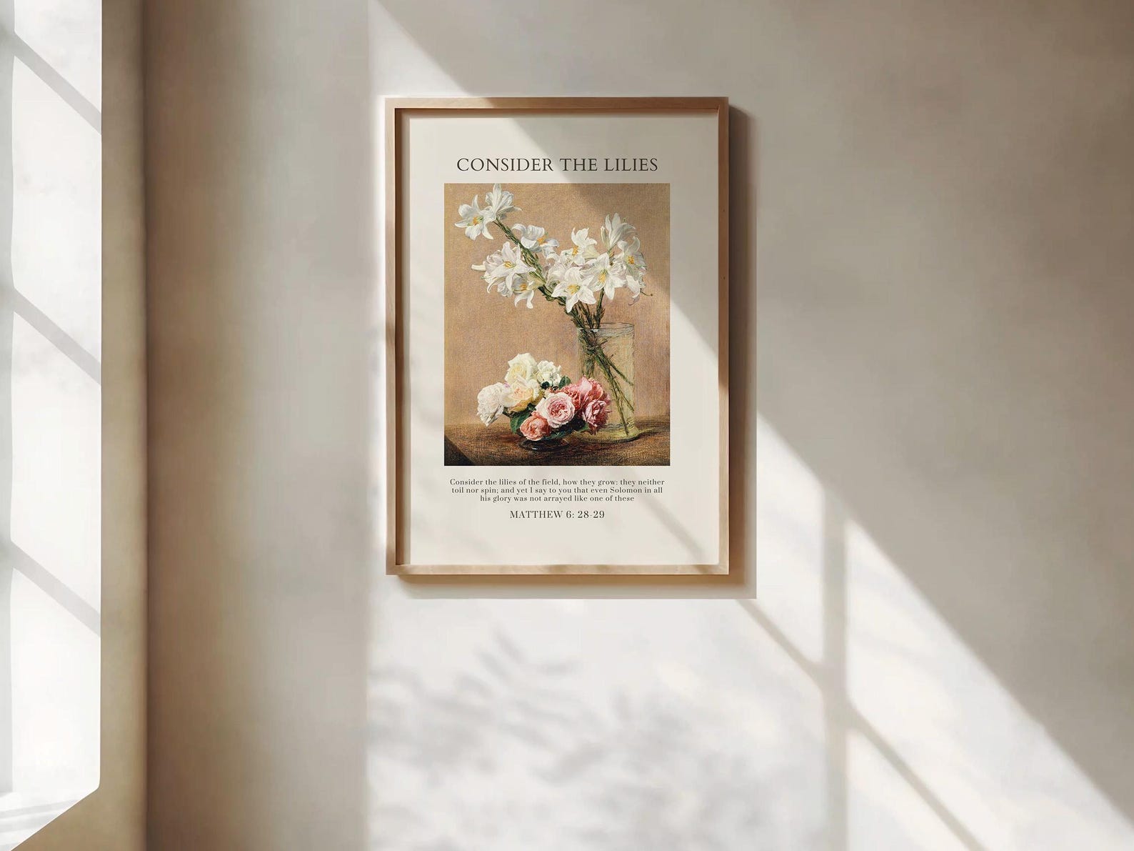 Christian Wall Art Set of 6, Modern Bible Verse Prints (digital ...