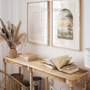 Christian Wall Art Set of 2, Tree Vintage Landscape Bible Prints, His ...