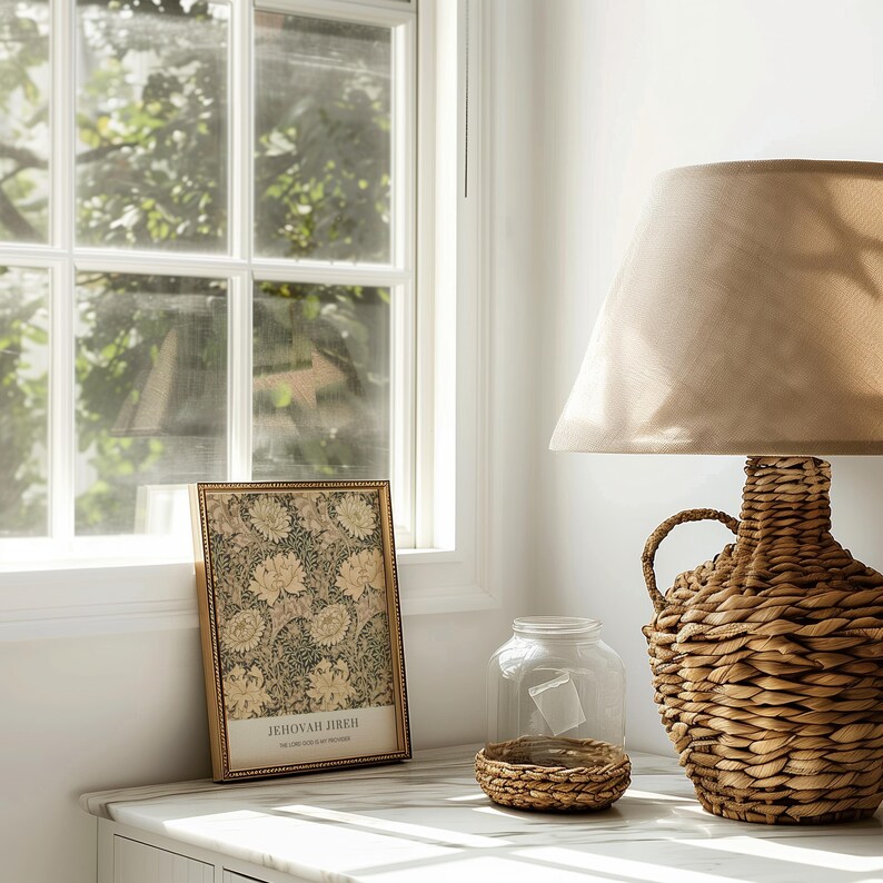 Jehovah Jireh, Hebrew Name of God, Floral Christian Wall Art (digital ...