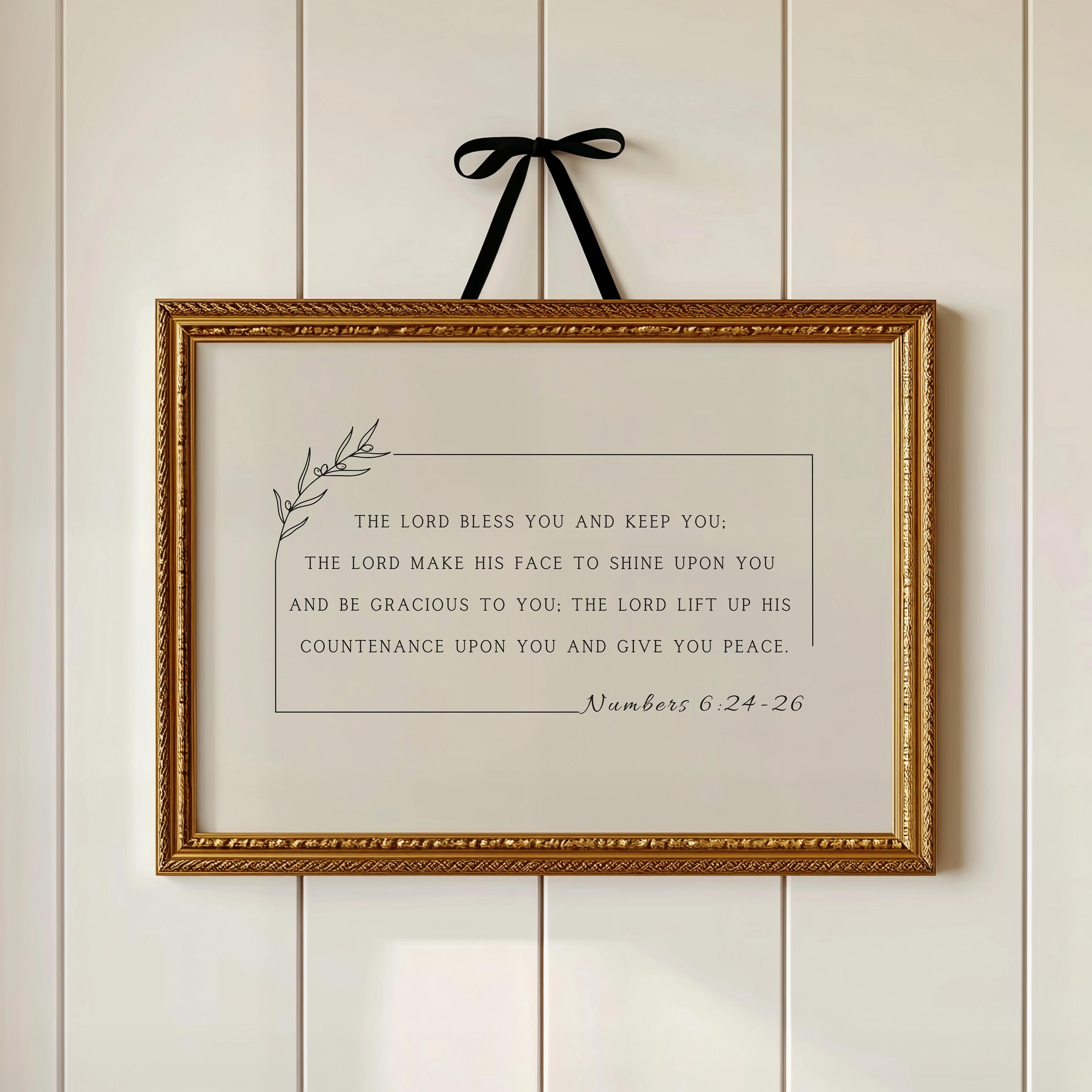 The Lord Bless You, Printable Bible Verse, Digital Download ...