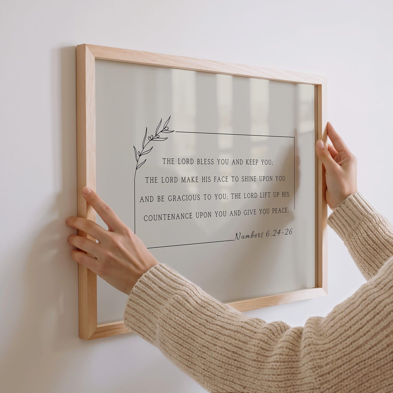 The Lord Bless You Scripture, Benediction Print, Numbers 6:24-26 ...