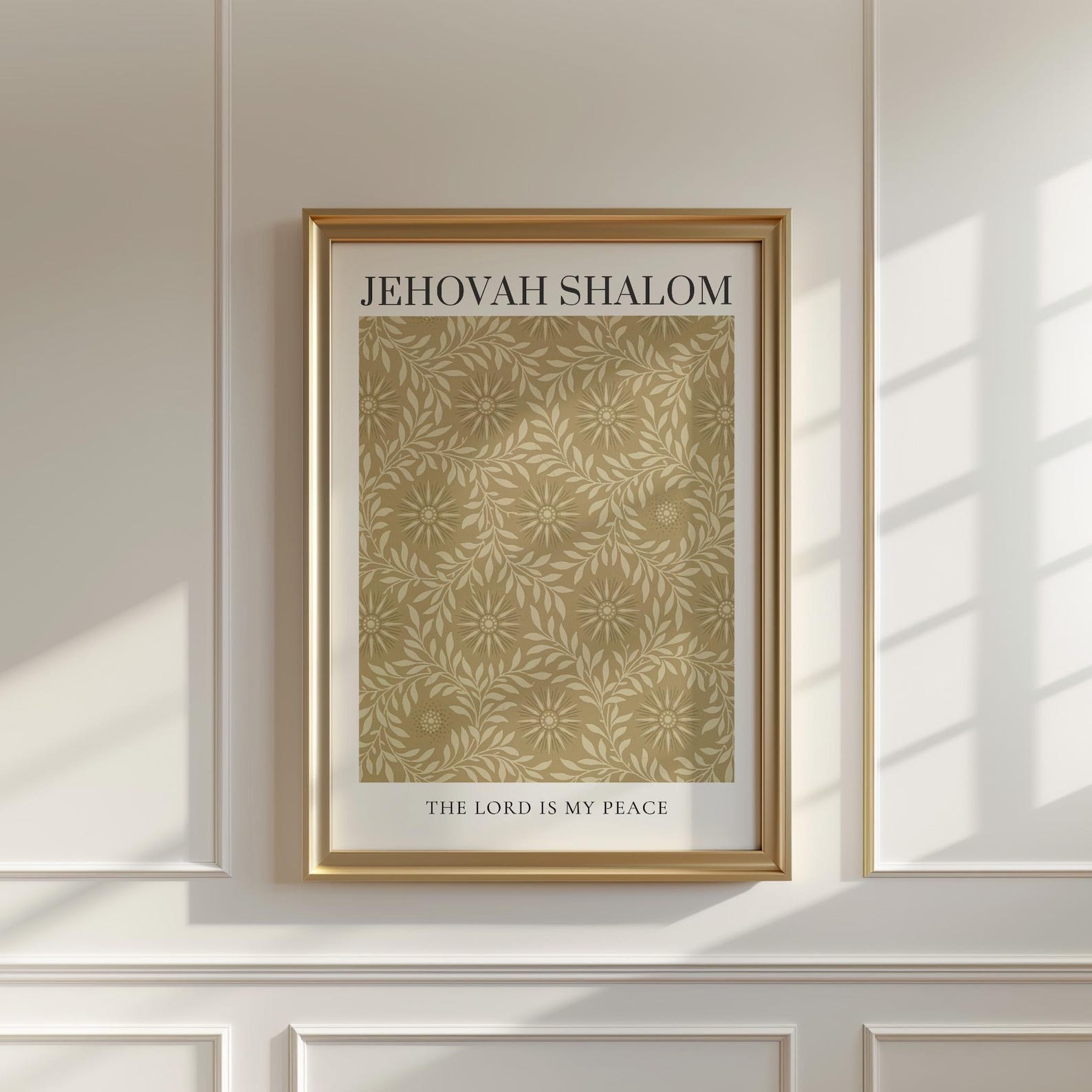 Set of 6, Hebrew Names of God Printable Vintage Botanical Patterns, El ...