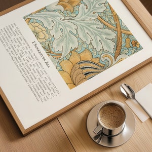 Christian Hymn I Surrender All, Printable Christian Wall Art Vintage ...