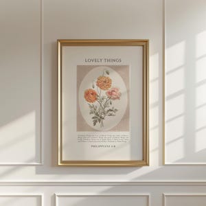 Christian Vintage Gallery, Set of 5, Cottagecore Bible Verse Wall Art ...