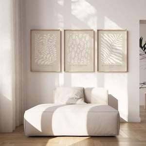 Aesthetic Christian Wall Art Set of 3 Printable Modern Bible Art, Beige ...