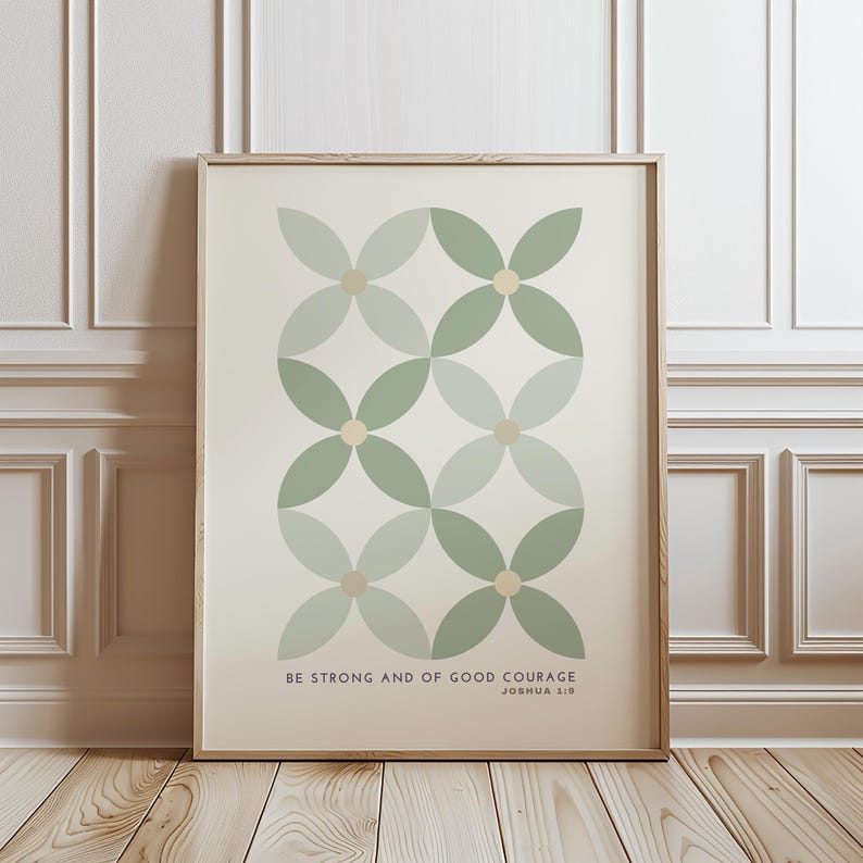 Sage Green Christian Wall Art Modern Bible Verse Prints, Set of 6 ...