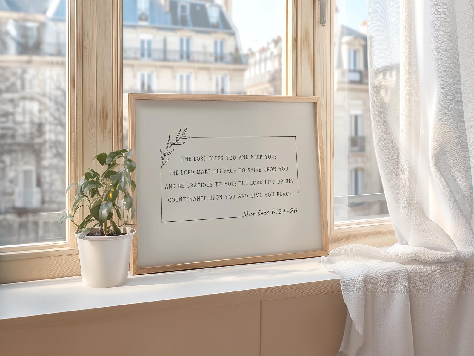 The Lord Bless You Scripture, Benediction Print, Numbers 6:24-26 ...