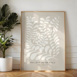 Aesthetic Christian Wall Art Set of 3 Printable Modern Bible Art, Beige ...