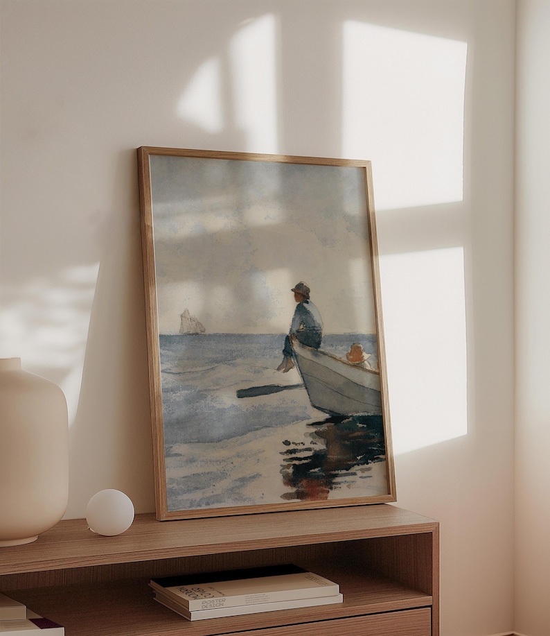 Vintage Sailboat Nursery Print: Boys Room Decor, Antique Painting ...