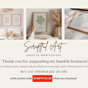 Aesthetic Christian Wall Art Set of 3 Printable Modern Bible Art, Beige ...