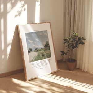 The Beatitudes, Sermon on the Mount, Christian Wall Art Set of 6 ...