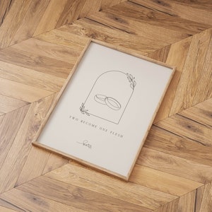 Christian Marriage Printable, Wedding Rings Line Art, Christian Wedding ...