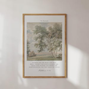 The Beatitudes, Sermon on the Mount, Matthew 5: 3-12, Christian Vintage ...