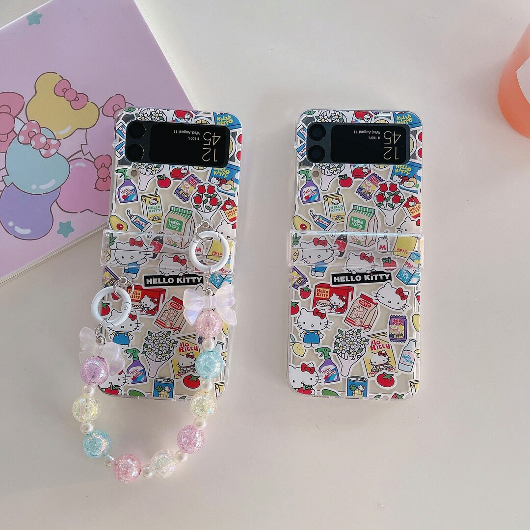 Cute Hello Kitty Samsung Galaxy Z Flip 4 Case Cartoon Phone - Etsy