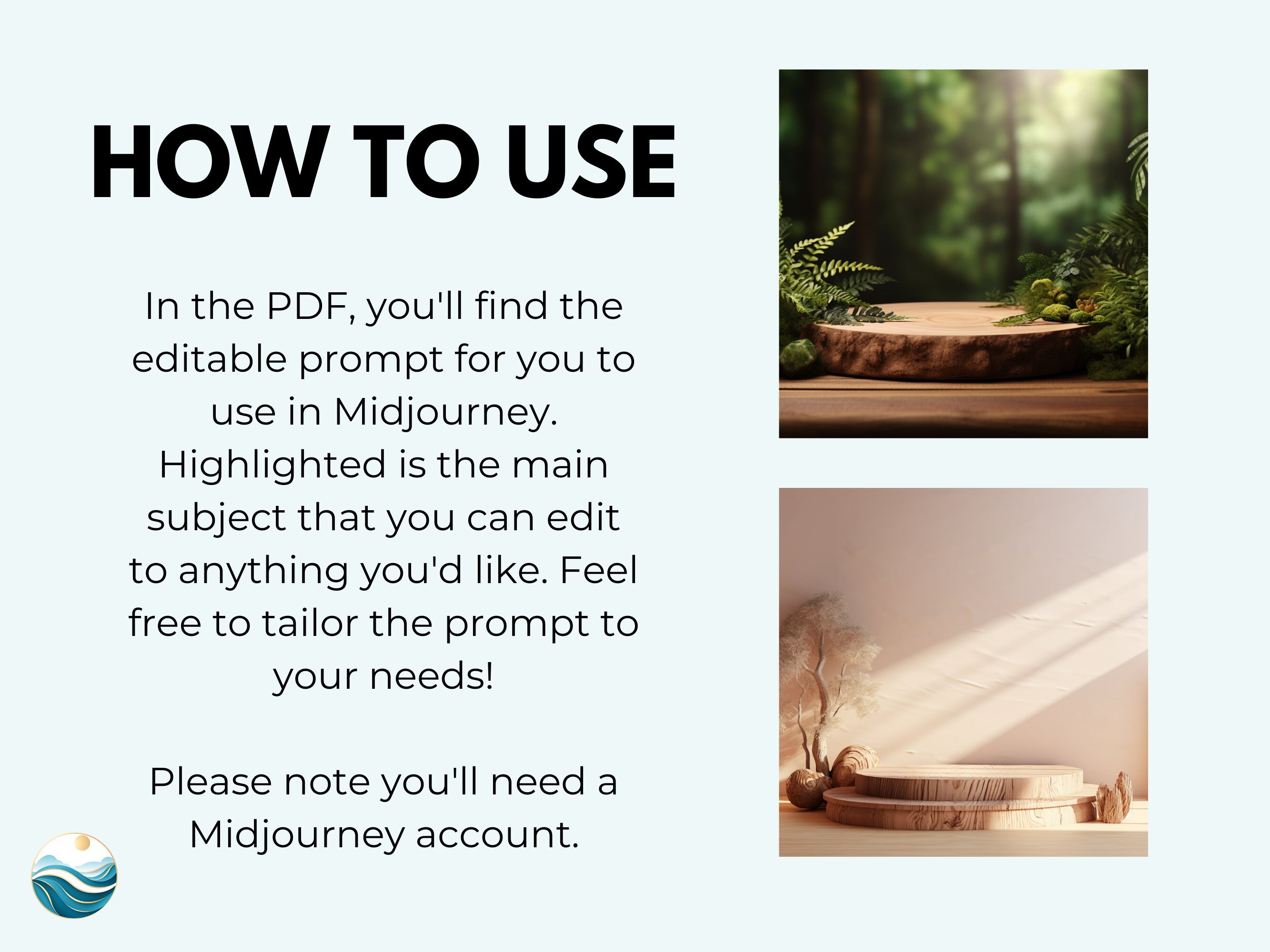 Product Backdrop Midjourney Prompt, Mockup Photos to Showcase Products ...