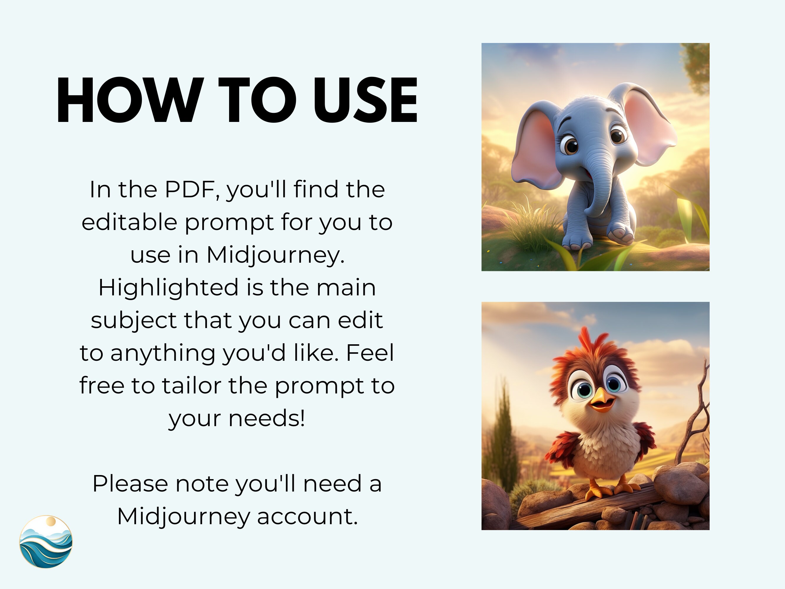 Midjourney Prompt for Pixar Style Animal Character Scenes, Midjourney ...