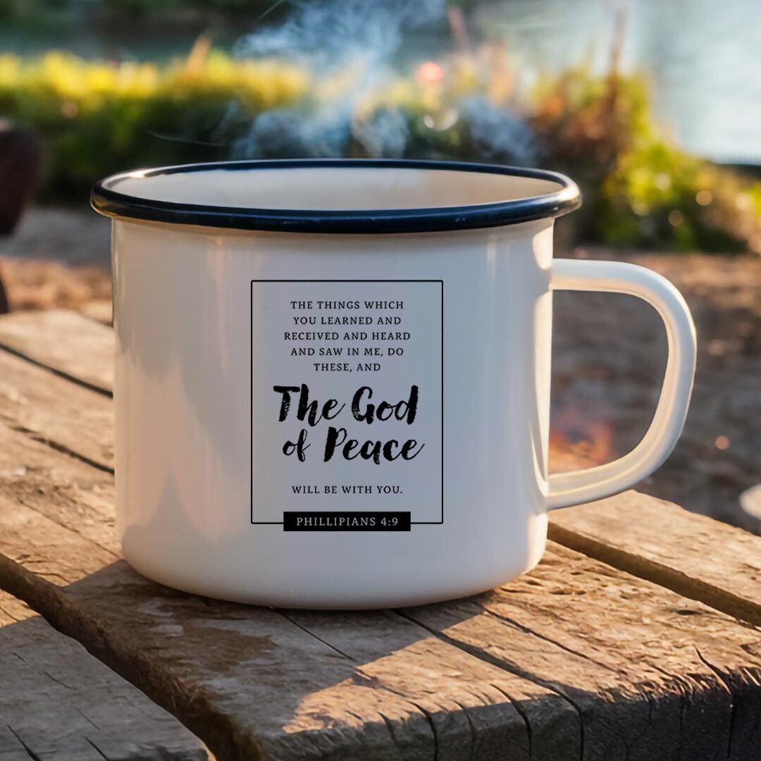 The God of Peace Philippians 4:9 Mug, Bible Verses for Peace From ...