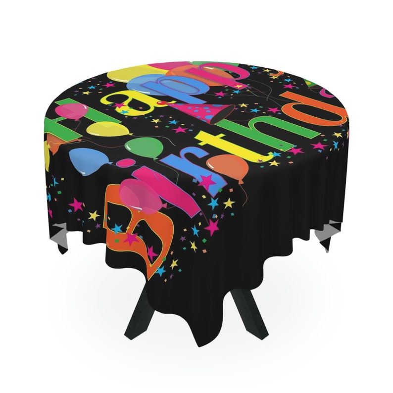 Happy Birthday Tablecloth - Etsy