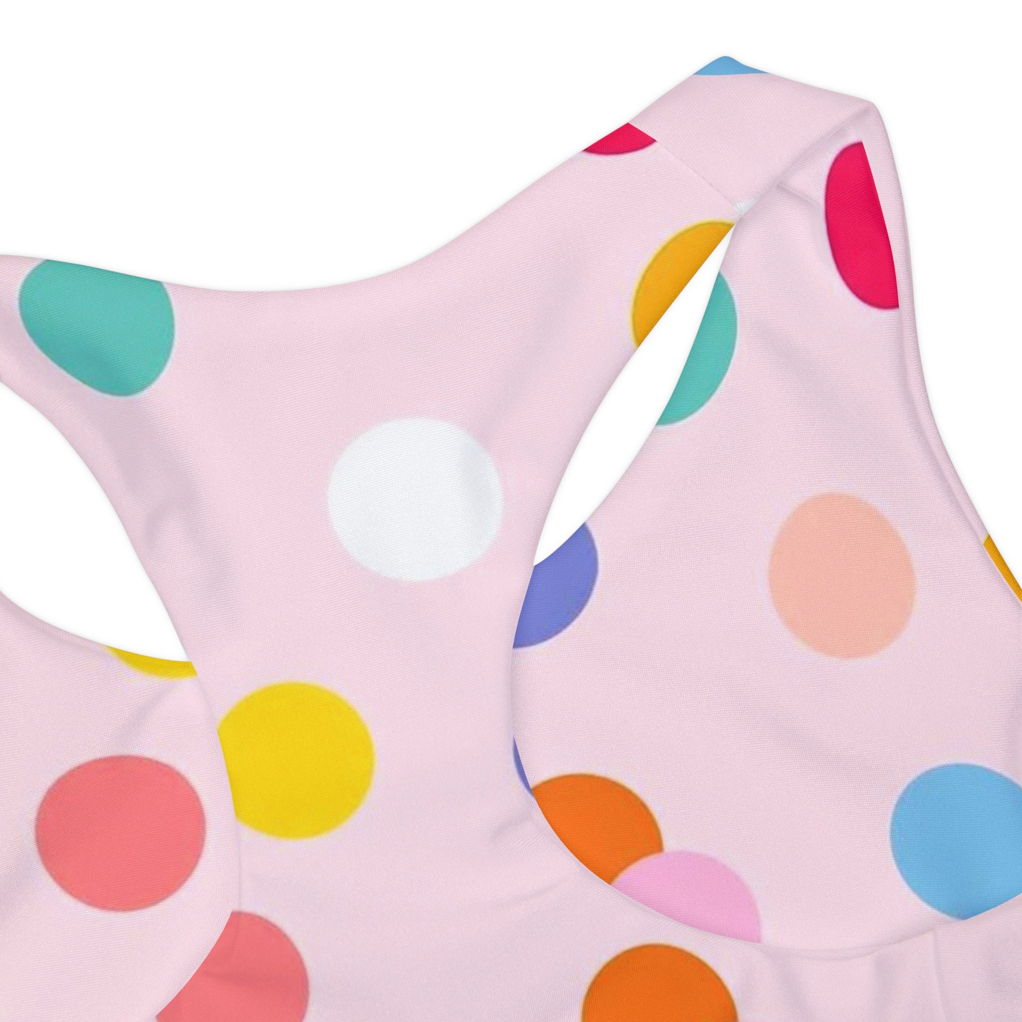 Girls Two Piece Pink Polka Dot Swimsuit Etsy