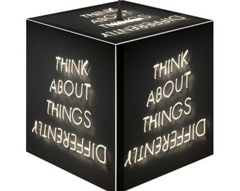 Hot Pink Fade Light Cube Lamp - Etsy