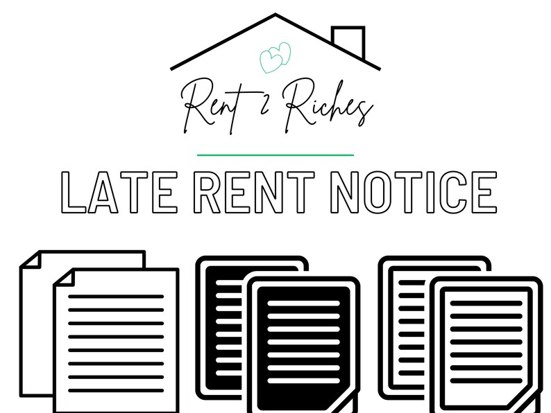 Late Rent Notice | Past Due Rent Form | Landlord Forms | Property ...