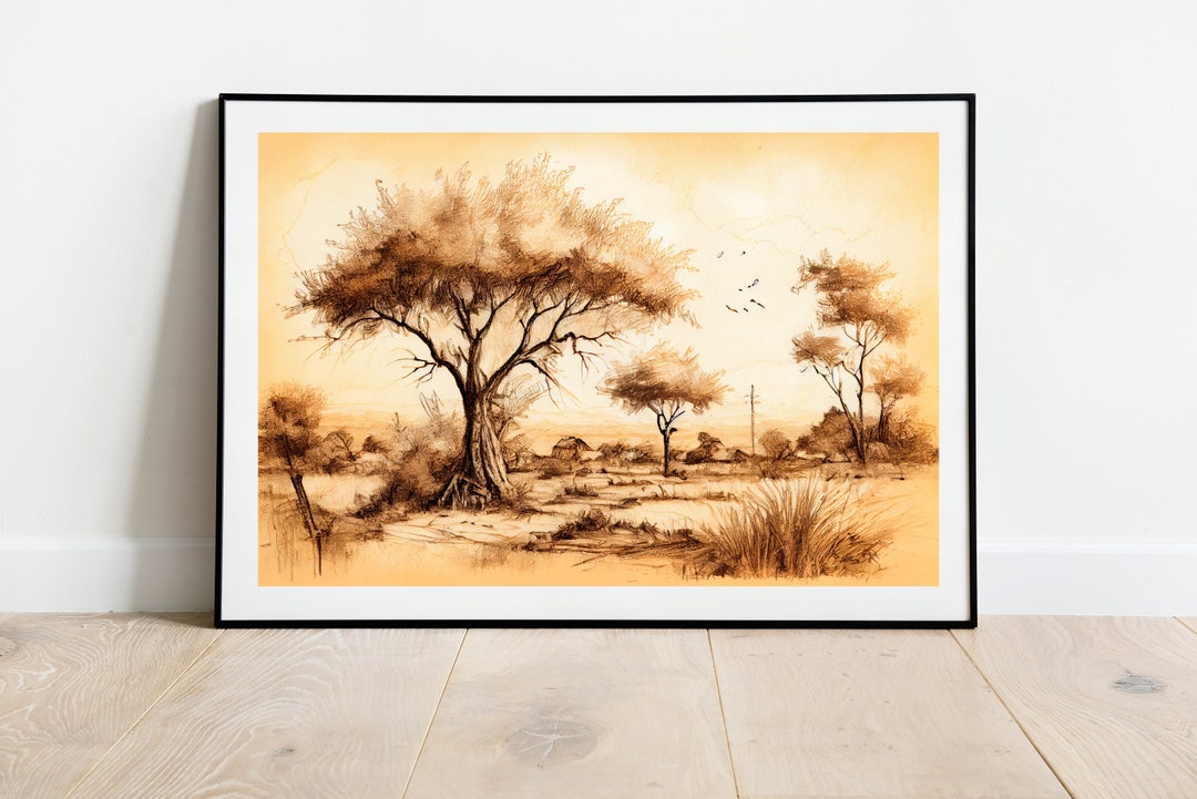 African Savanna Art 1 Nature Wall Art Printable Wall Art - Etsy