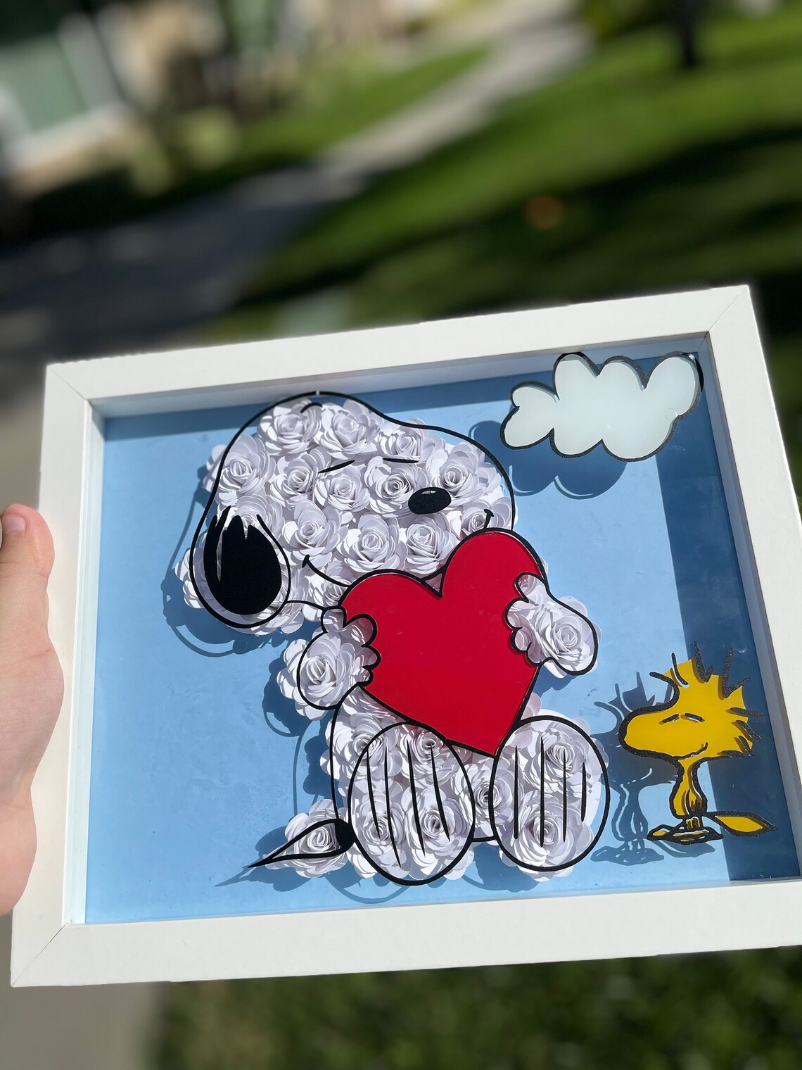 Snoopy Rose Shadowbox - Etsy