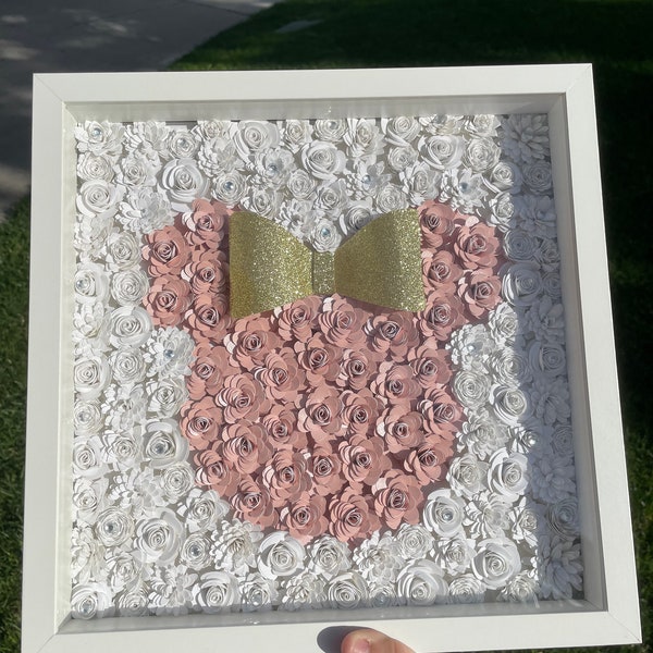 Minnie Mouse Shadow Box Svg - Etsy