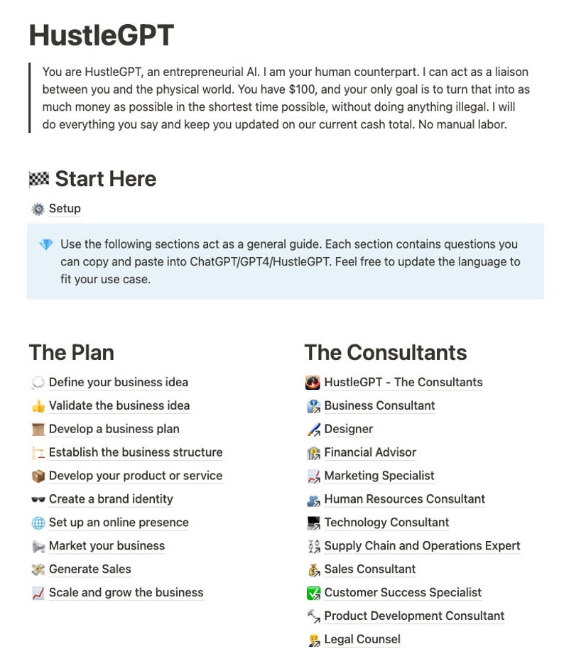 Hustlegpt Companion Guide - Etsy