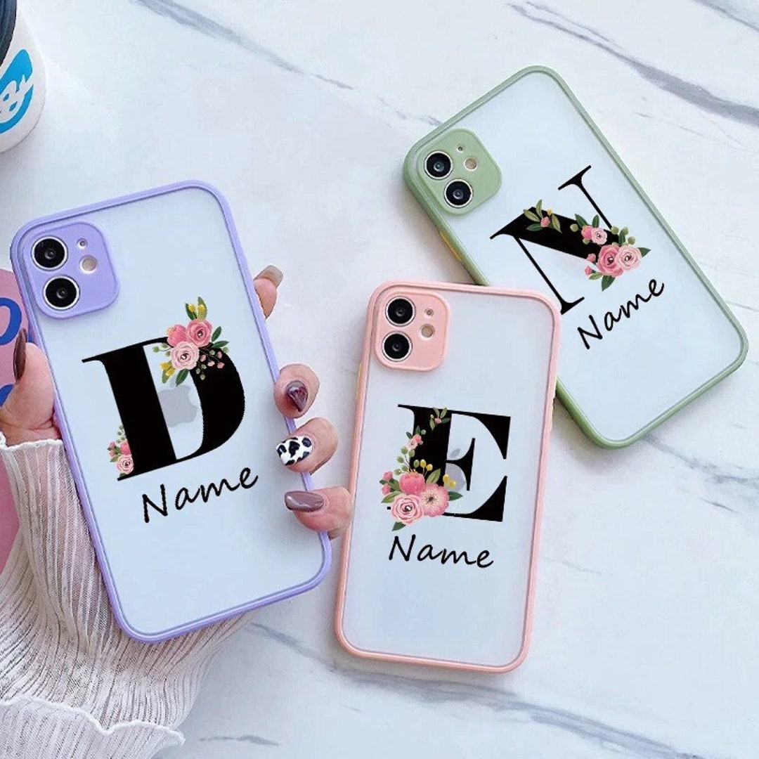 Customized Name & Letter Flower iPhone Cases | iPhone 6 7 8 11 12 13 14 ...