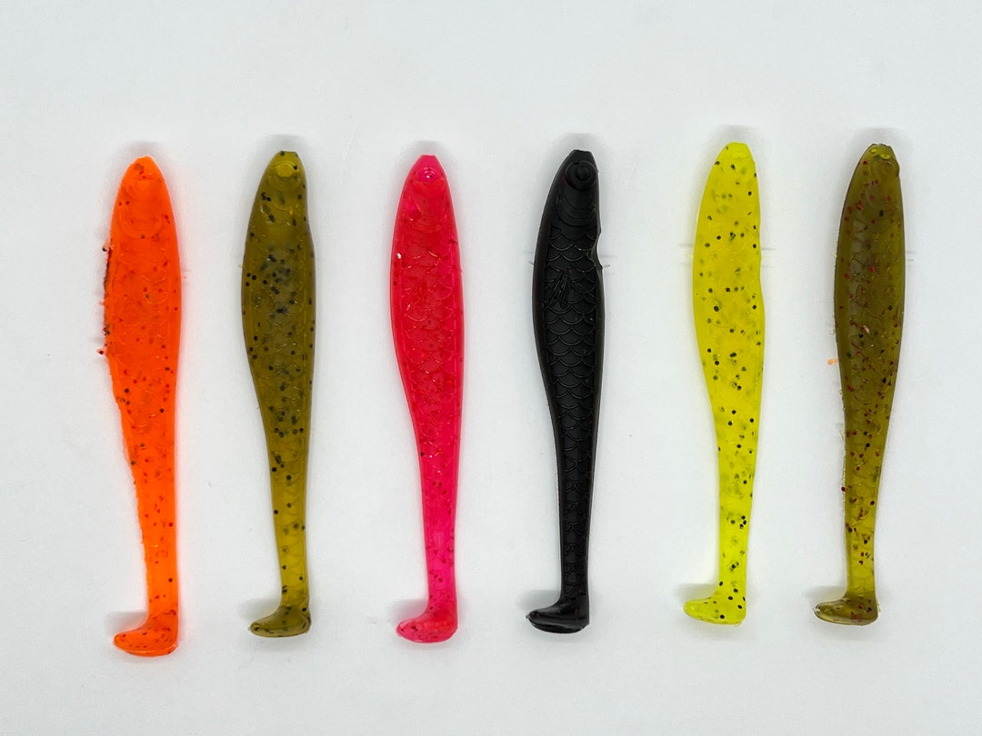 10pcs 4 Paddle Minnow Soft Plastic Fishing Swimbait for Bass, Pike ...