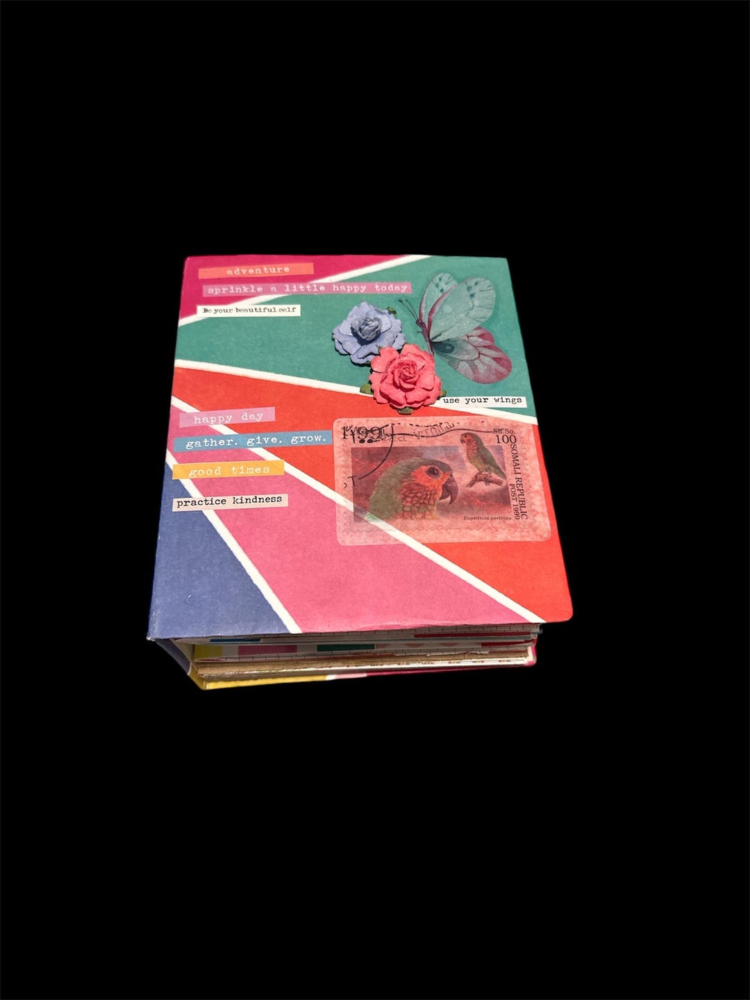 Silvia Junk Journal in Modern Fun Colors Great for Journal Writing - Etsy