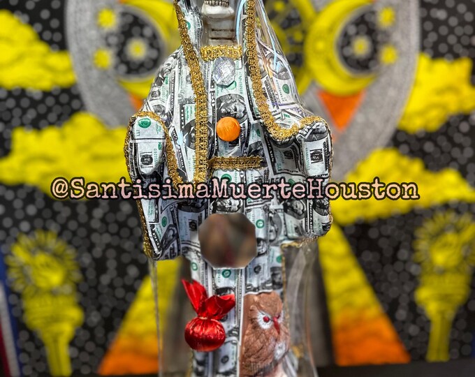 Santa Muerte Money Statue - Etsy