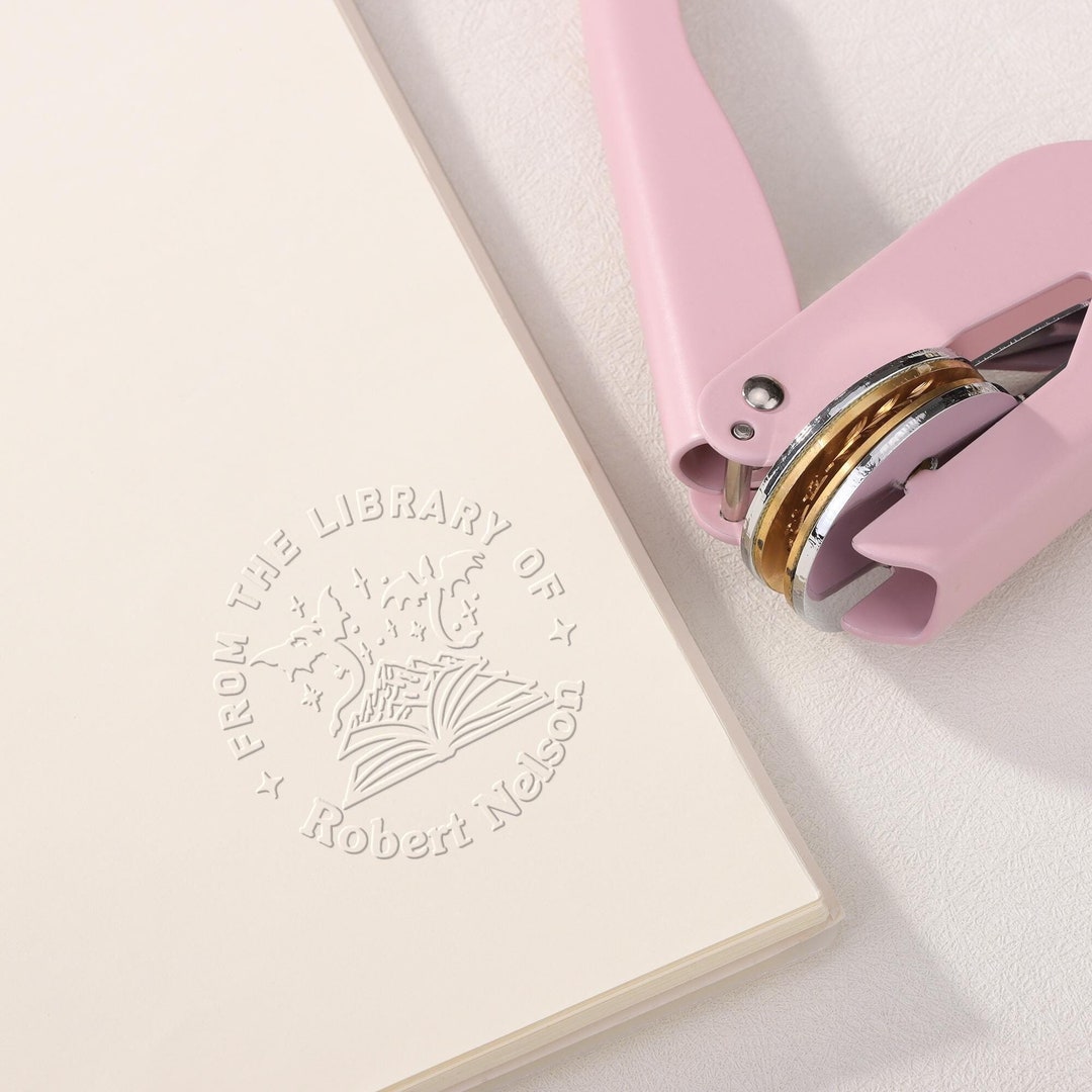Personalized Book Embosser: Custom Library Book Stamp, Ex Libris ...
