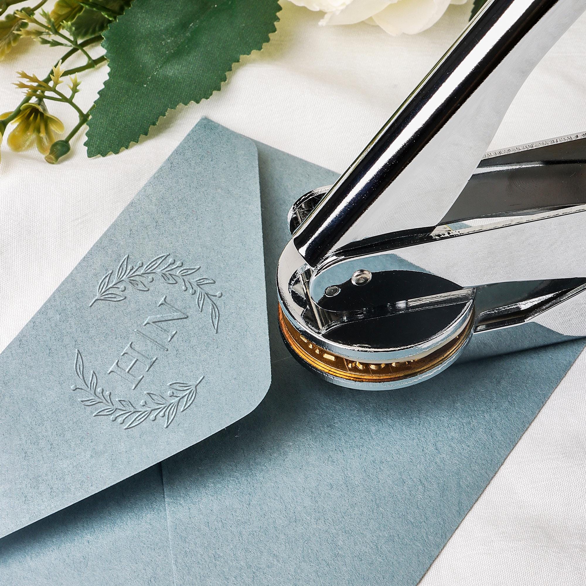 Custom Wedding Embosser: 36 Designs for Wedding Invitation, Monogram ...