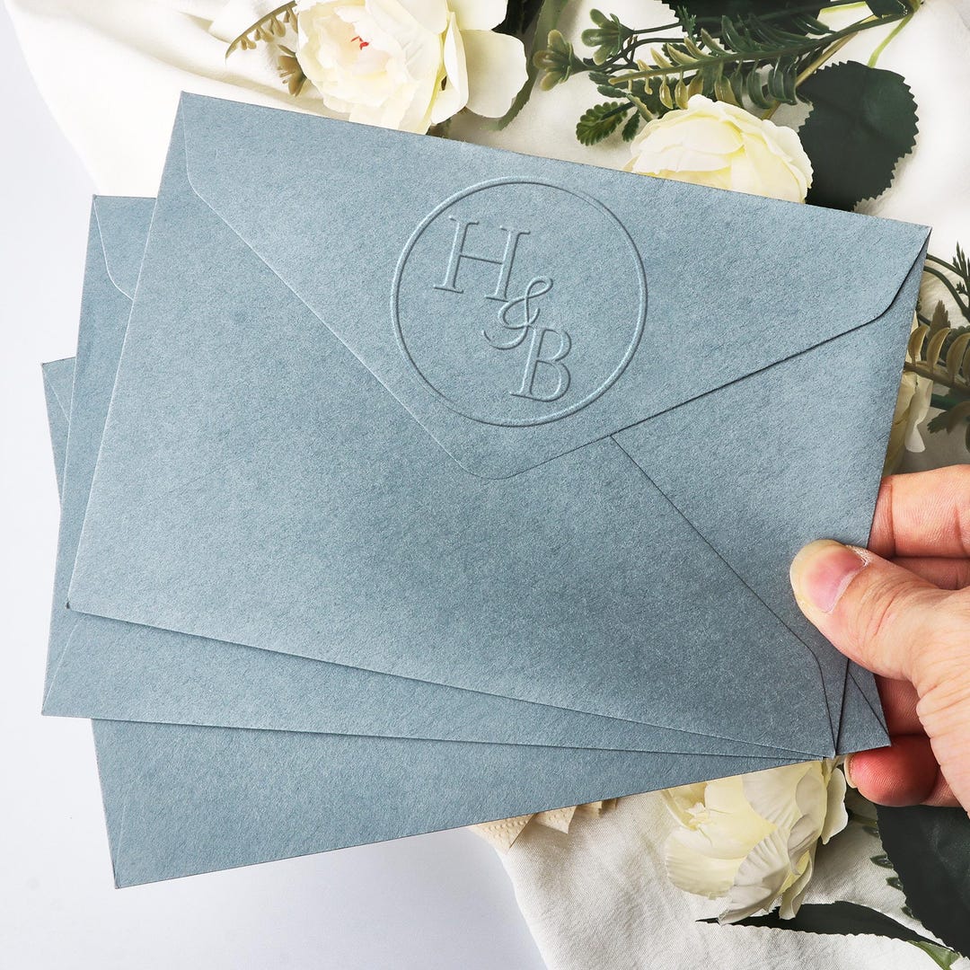 Personalized Monogram Embosser, Custom Initials Embosser, Wedding ...